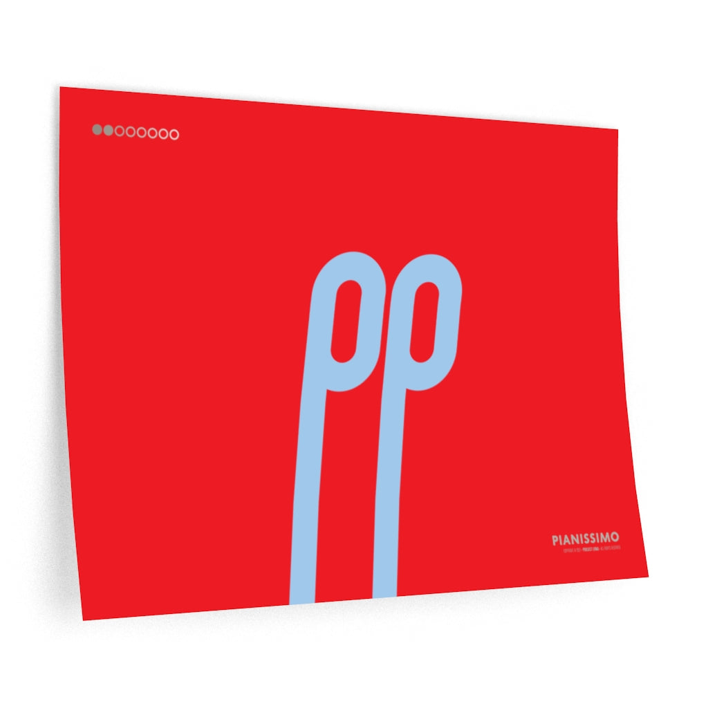 pp (pianissimo) • red Style 2 wall decal – Project Luma