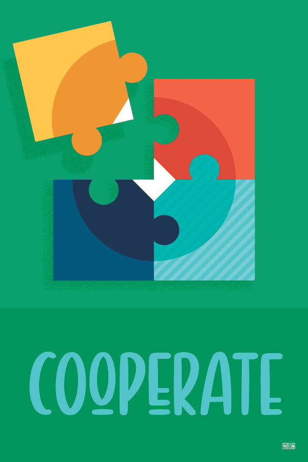 "Cooperate" Style 1 poster – Project Luma